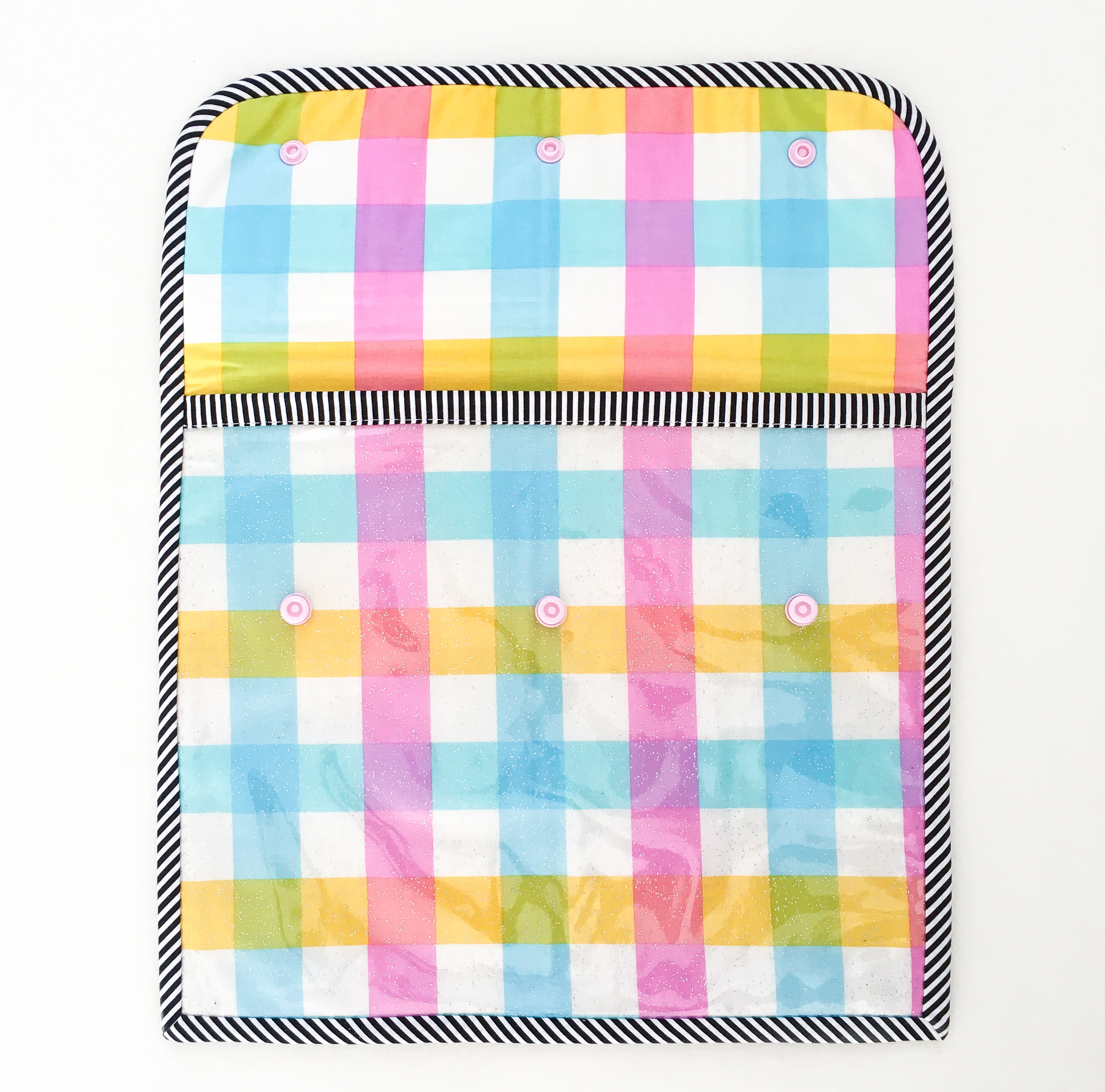 Rainbow Patch Vinyl Pouch- A New Pattern – Ma & Me Designs