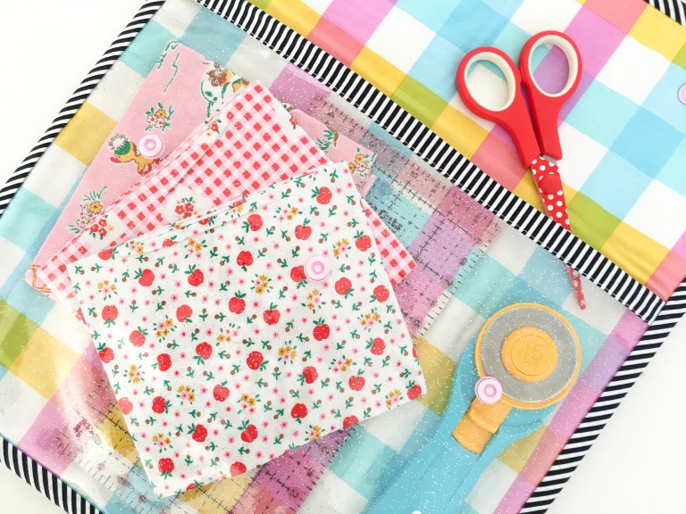 Rainbow Patch Vinyl Pouch- A New Pattern – Ma & Me Designs