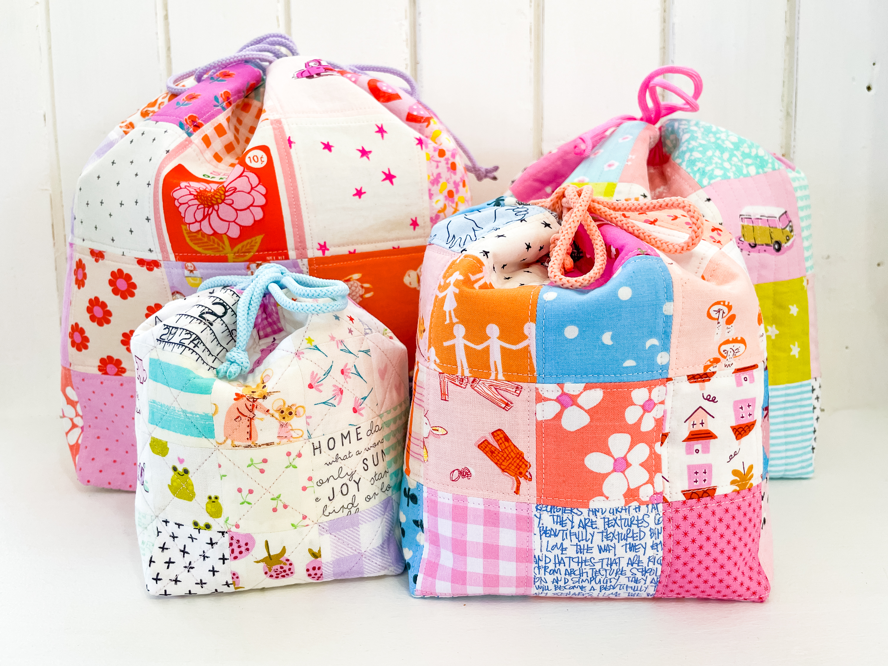 Patchwork Drawstring Bag – Ma & Me Designs